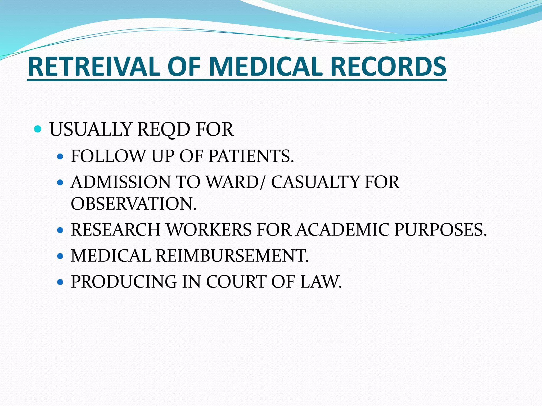 Medical Records Department | PPTX