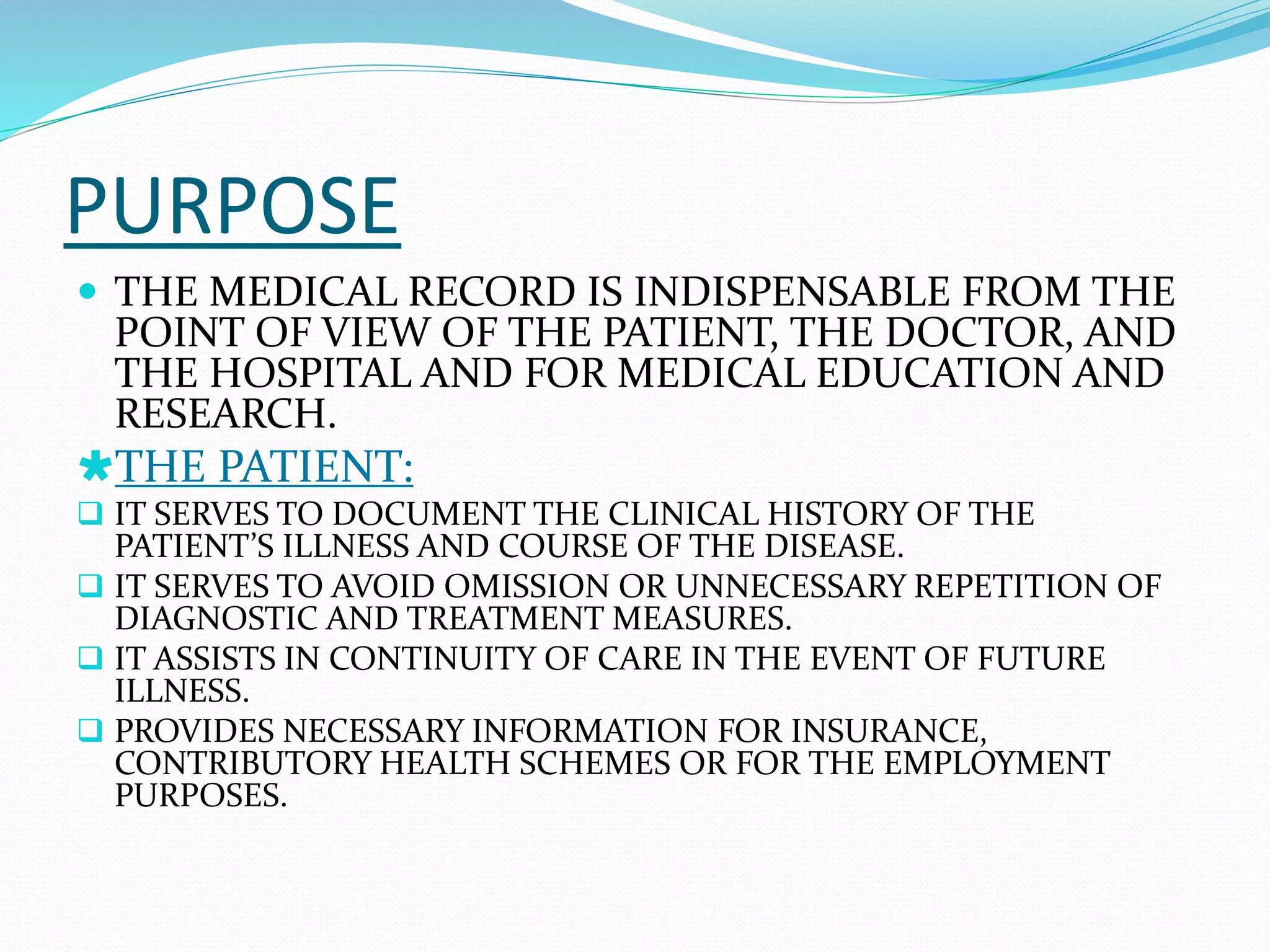 Medical Records Department | PPTX