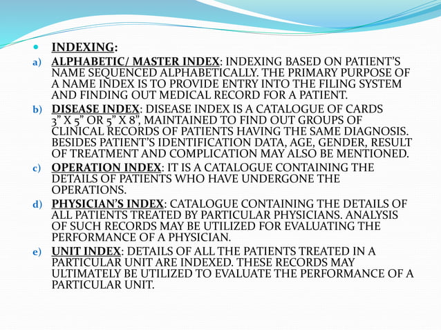 Medical Records Department | PPTX