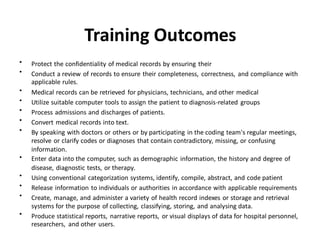 Medical records & health information technician course | PPT