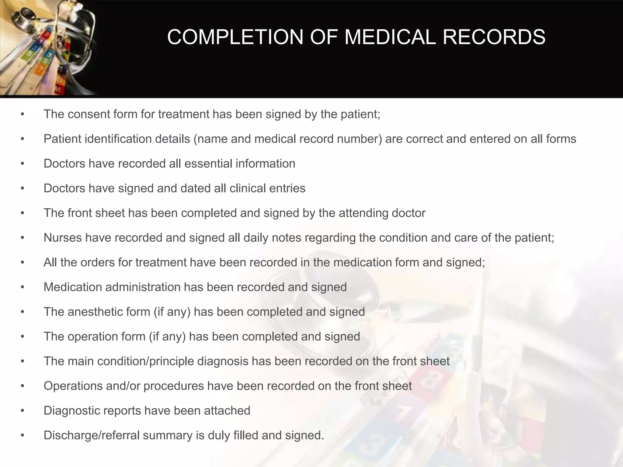 Medical records ppt | PPTX