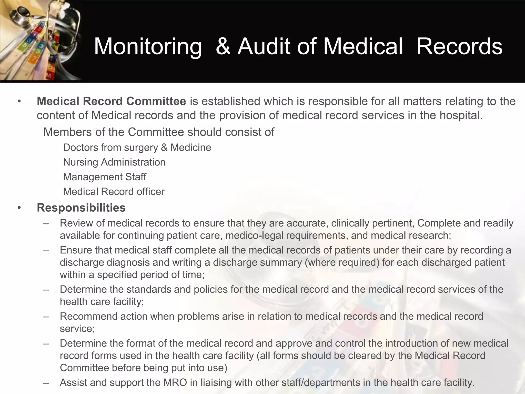 Medical records ppt | PPTX