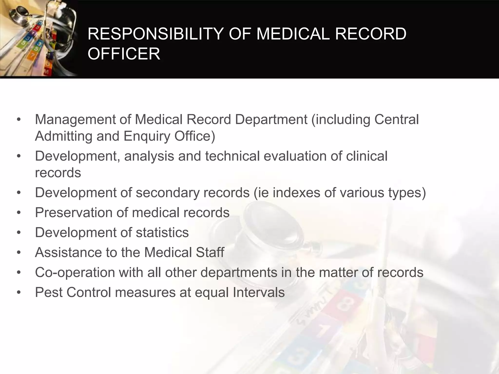 Medical records ppt | PPTX