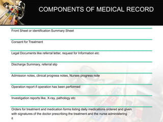 Medical records ppt | PPTX