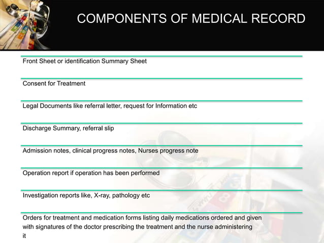 Medical records ppt | PPTX