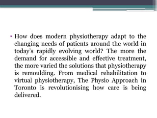 Medical Rehabilitation and Virtual Care: The Future of Physiotherapy ...