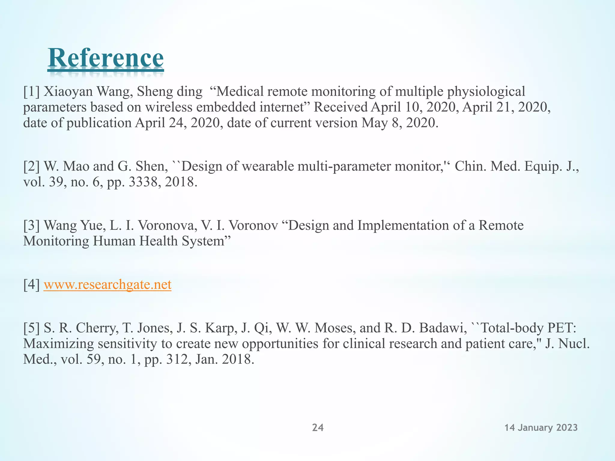 Medical Remote Monitoring Of Multiple Physiological Parameters Based On Wireless Embedded