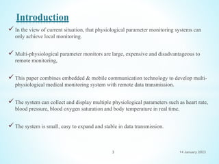 MEDICAL REMOTE MONITORING OF MULTIPLE PHYSIOLOGICAL PARAMETERS BASED ON ...