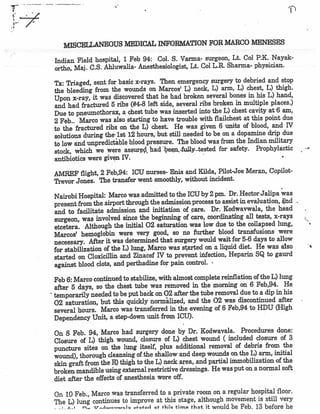 Medical report baidoa indian field hospital and nairobi hospital | PDF