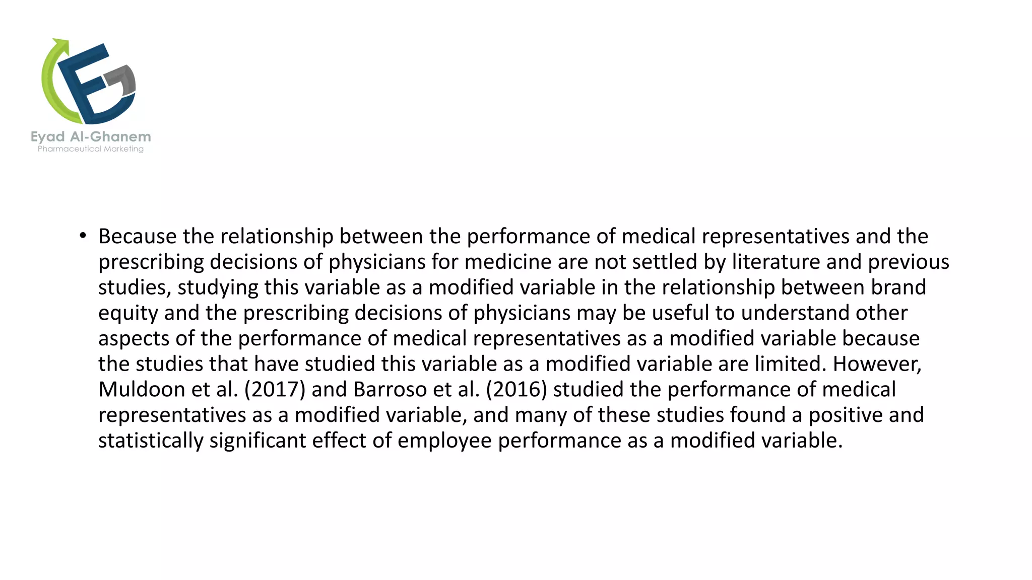 Medical representative performance | PPTX