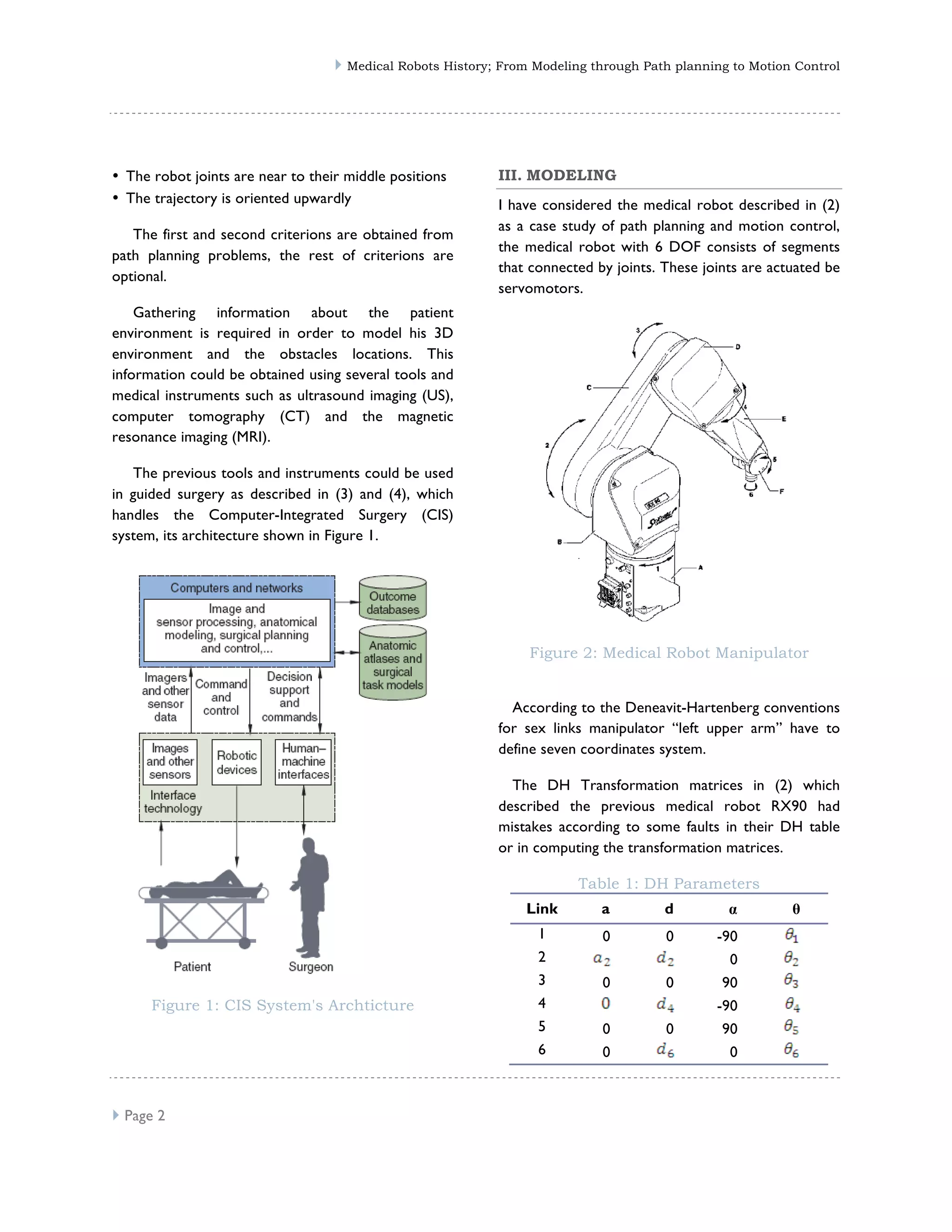 Medical robots history | PDF