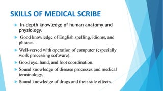 Medical scribbing business | PPTX