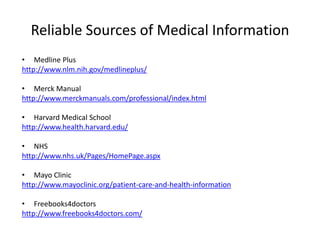 Searching for Medical Information | PPTX