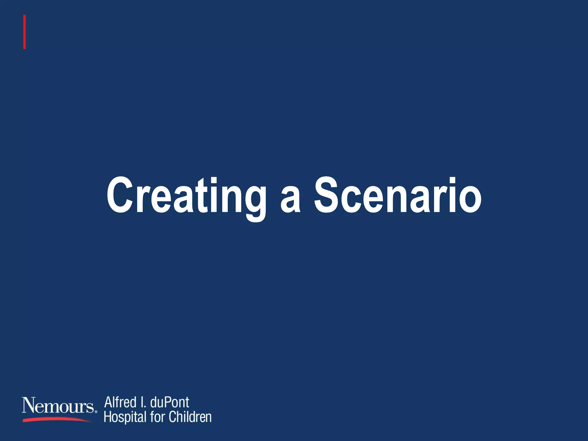 Medical simulation - scenario design and debriefing | PPTX