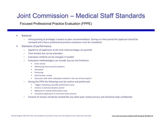 Medical Staff Standards For A Clinical Leader | PPT