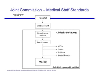 Medical Staff Standards For A Clinical Leader | PPT