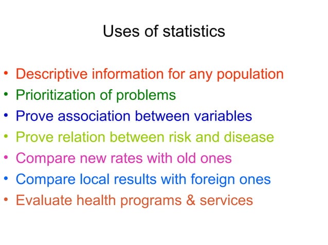 Medical statistics | PPT | Science