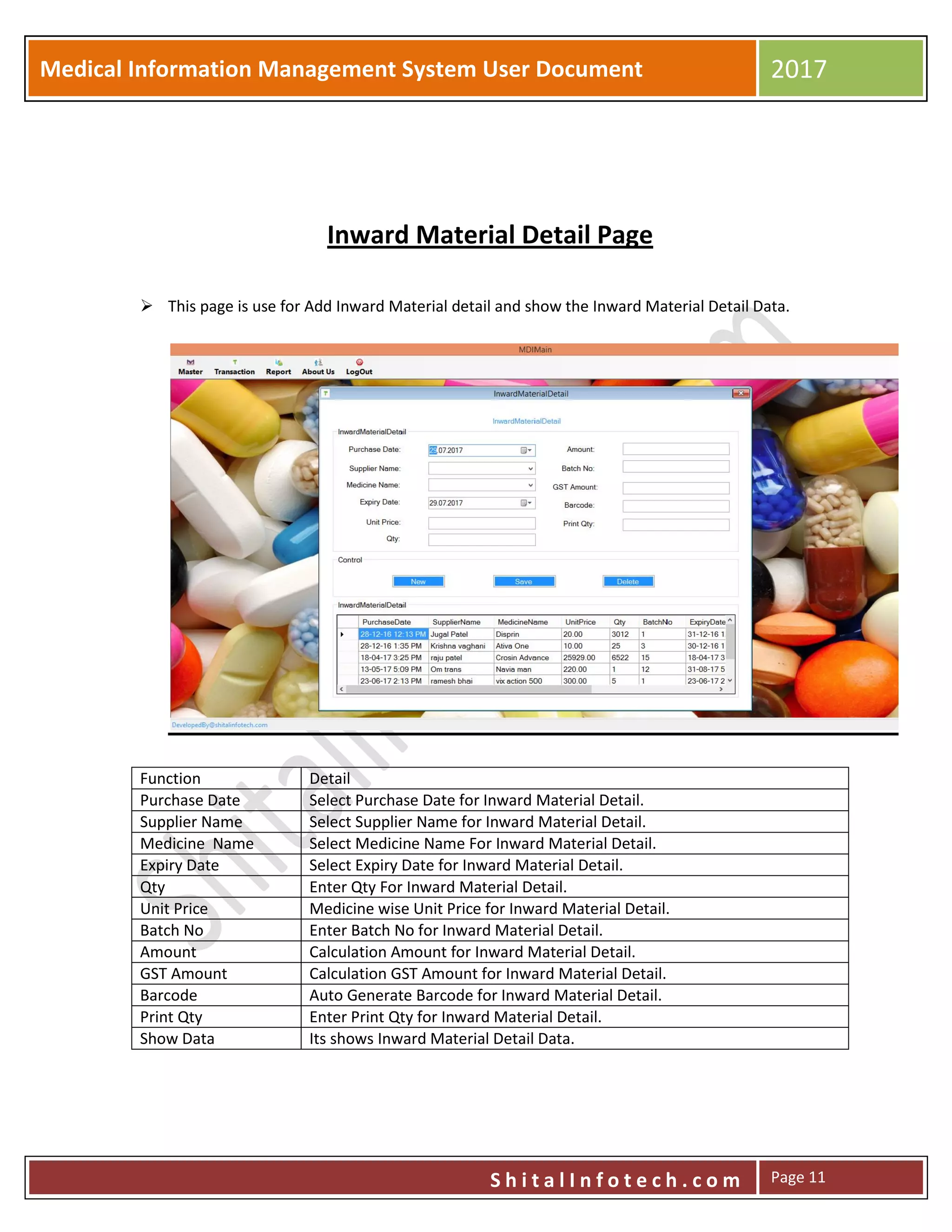 Medical store inventory management software user manual by shital ...