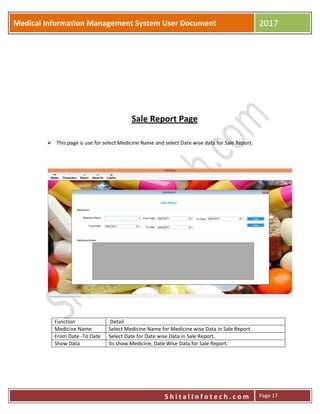 Medical store inventory management software user manual by shital ...
