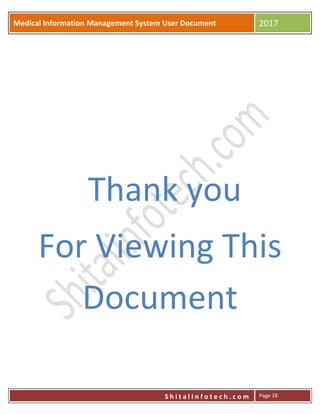 Medical store inventory management software user manual by shital ...