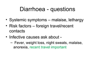 Diarrhoea - Julie Cornish | PPT