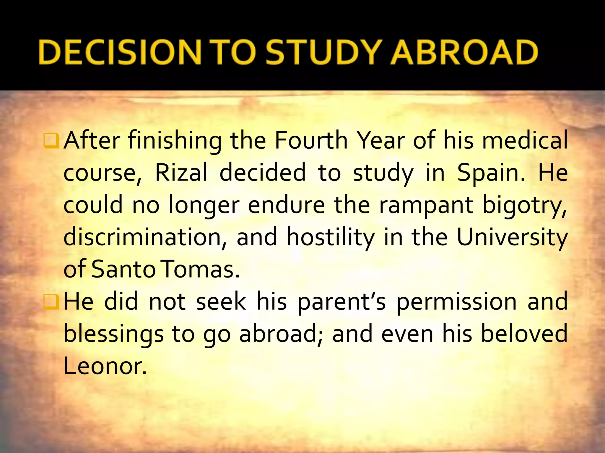 Medical studies at the university of santo tomas (1877 1882) | PPTX