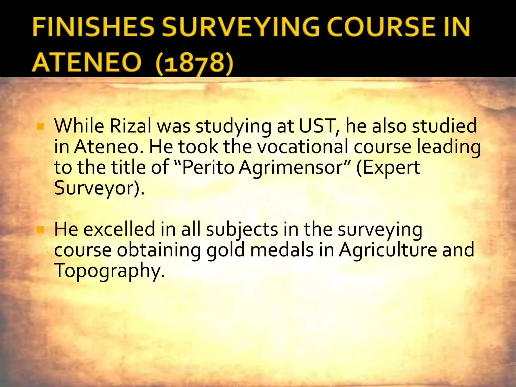 Medical studies at the university of santo tomas (1877 1882) | PPTX