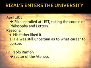 Medical studies at the university of santo tomas (1877 1882) | PPTX