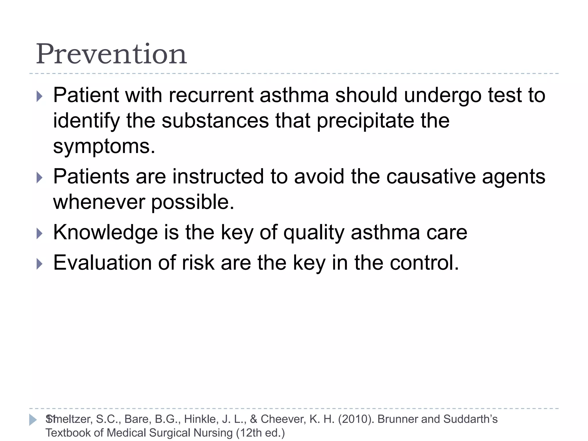 Medical surgical Nursing (asthma), | PPTX
