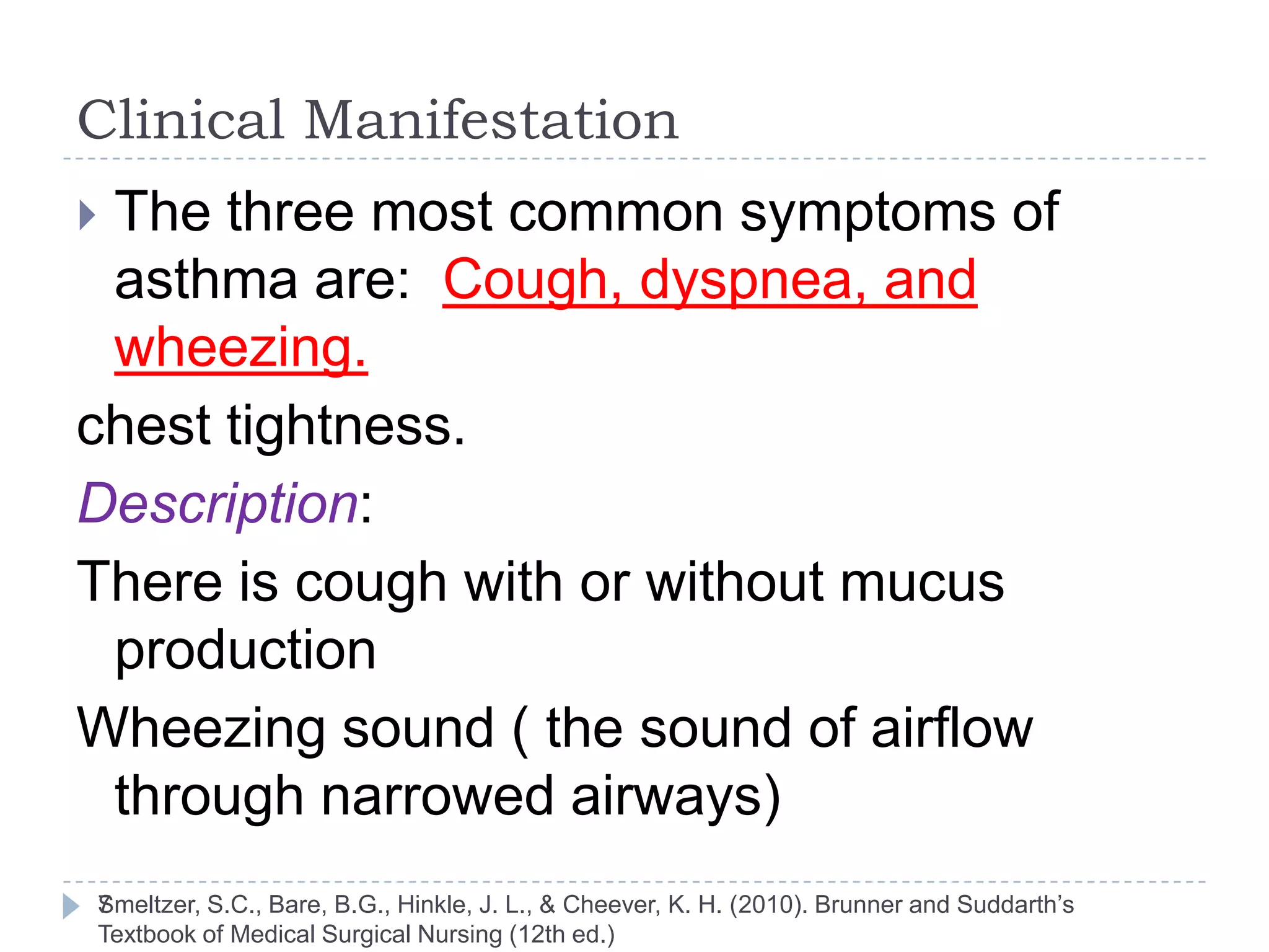 Medical surgical Nursing (asthma), | PPTX