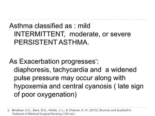 Medical surgical Nursing (asthma), | PPTX