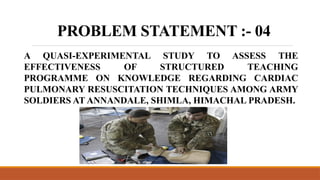 Medical surgical nursing -Research Problem statement presentation -2 ...
