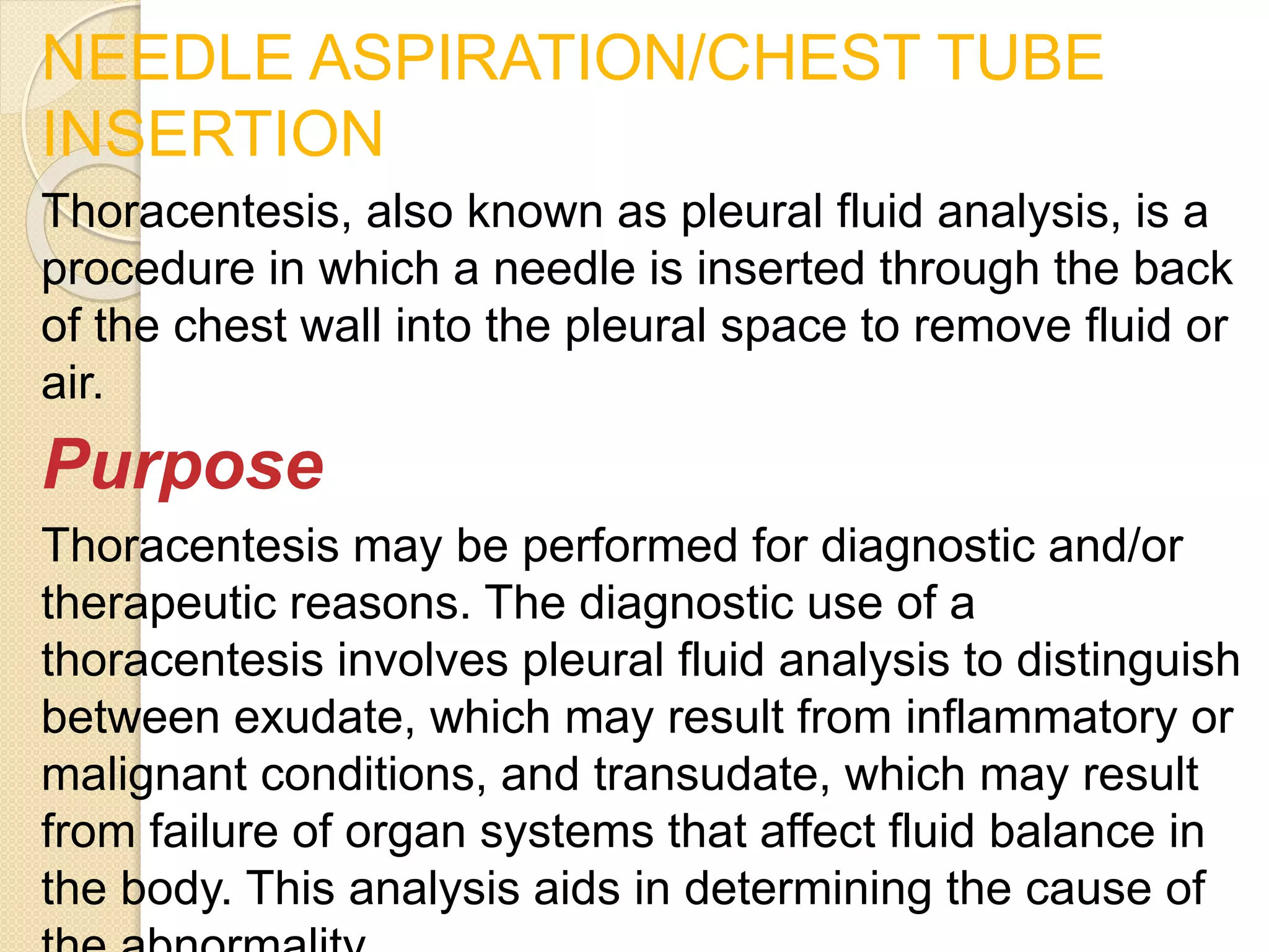 Medical surgical nursing ppt on chest injuries | PPTX