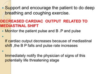Medical surgical nursing ppt on chest injuries | PPTX