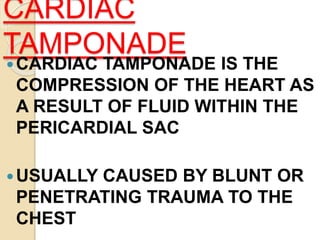 Medical surgical nursing ppt on chest injuries | PPTX
