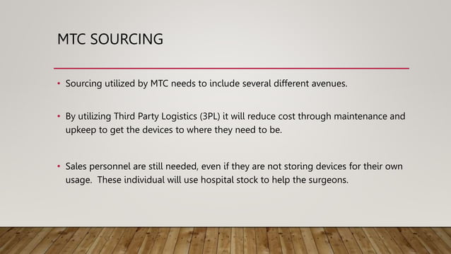 Medical Technologies Corporation (MTC).pptx | Logistics | Business