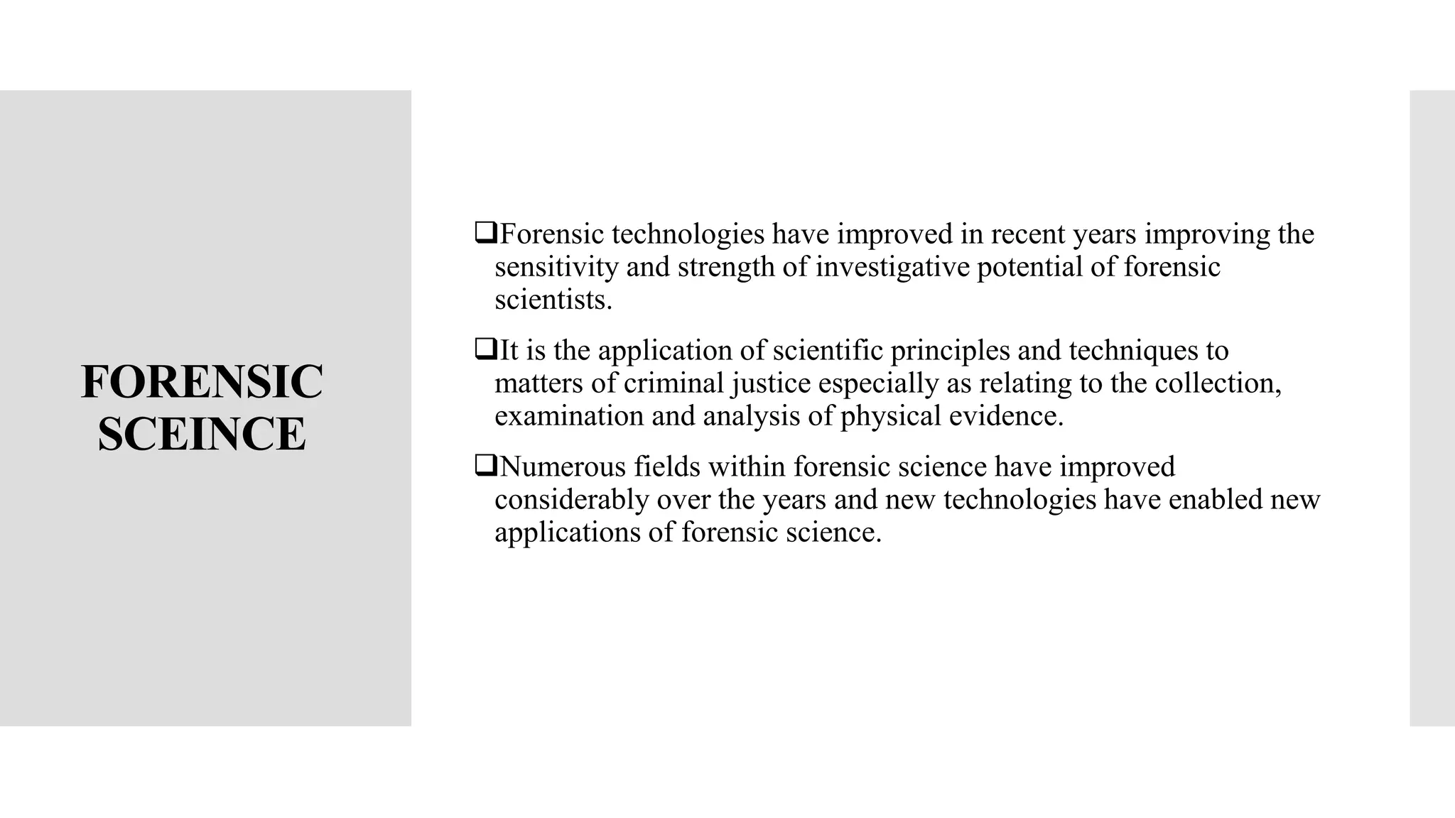 Medical technology and forensic science | PPTX