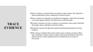 Medical technology and forensic science | PPTX