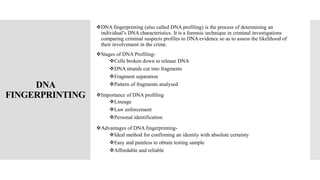 Medical technology and forensic science | PPTX