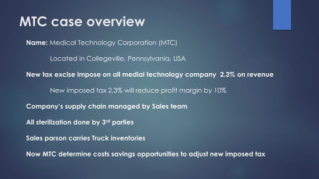 Medical technology corporation (mtc) | PDF | Manufacturing Industry ...