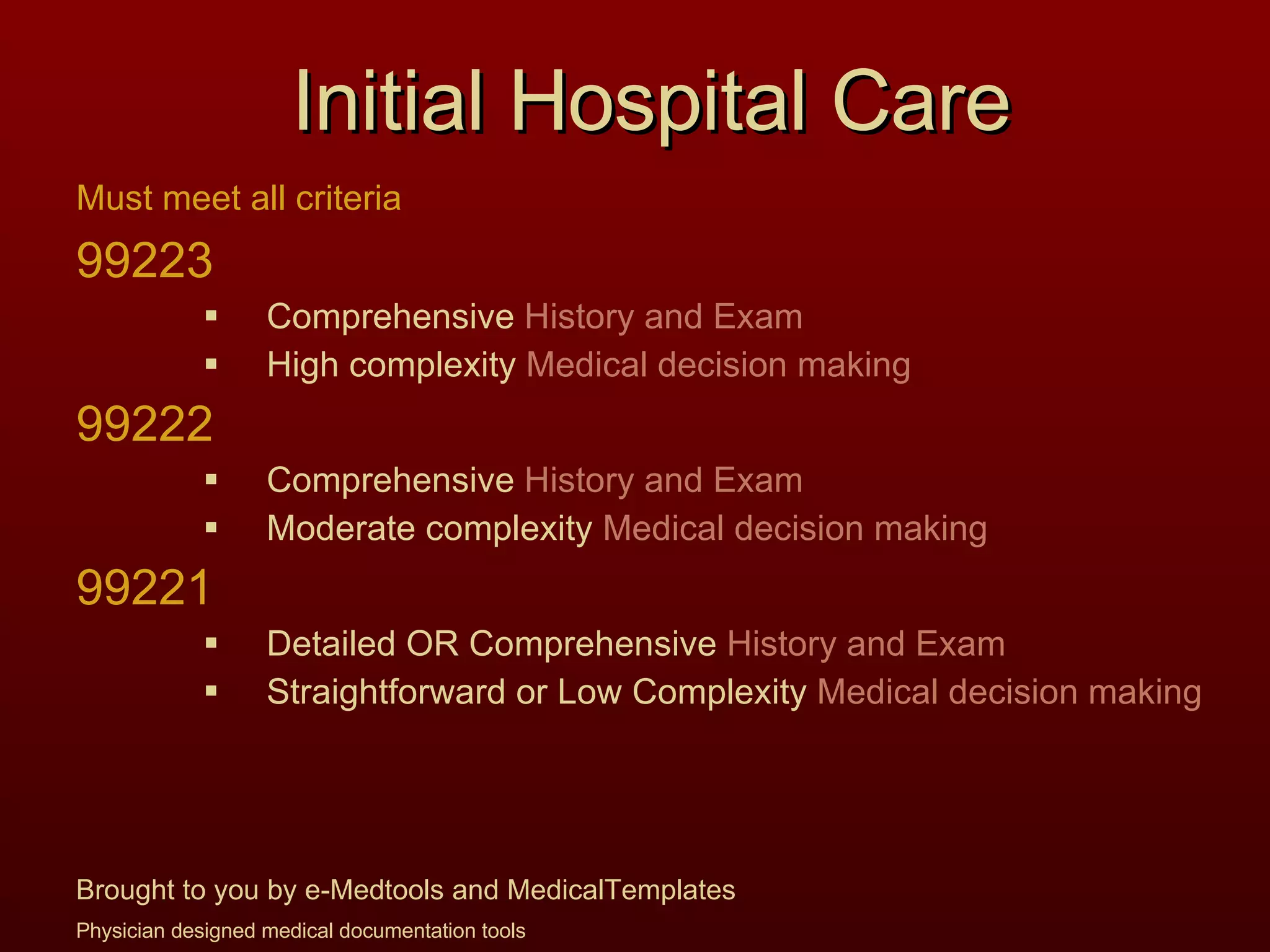Medical Templates Making Medical Documentation Simple And Painless | PPT