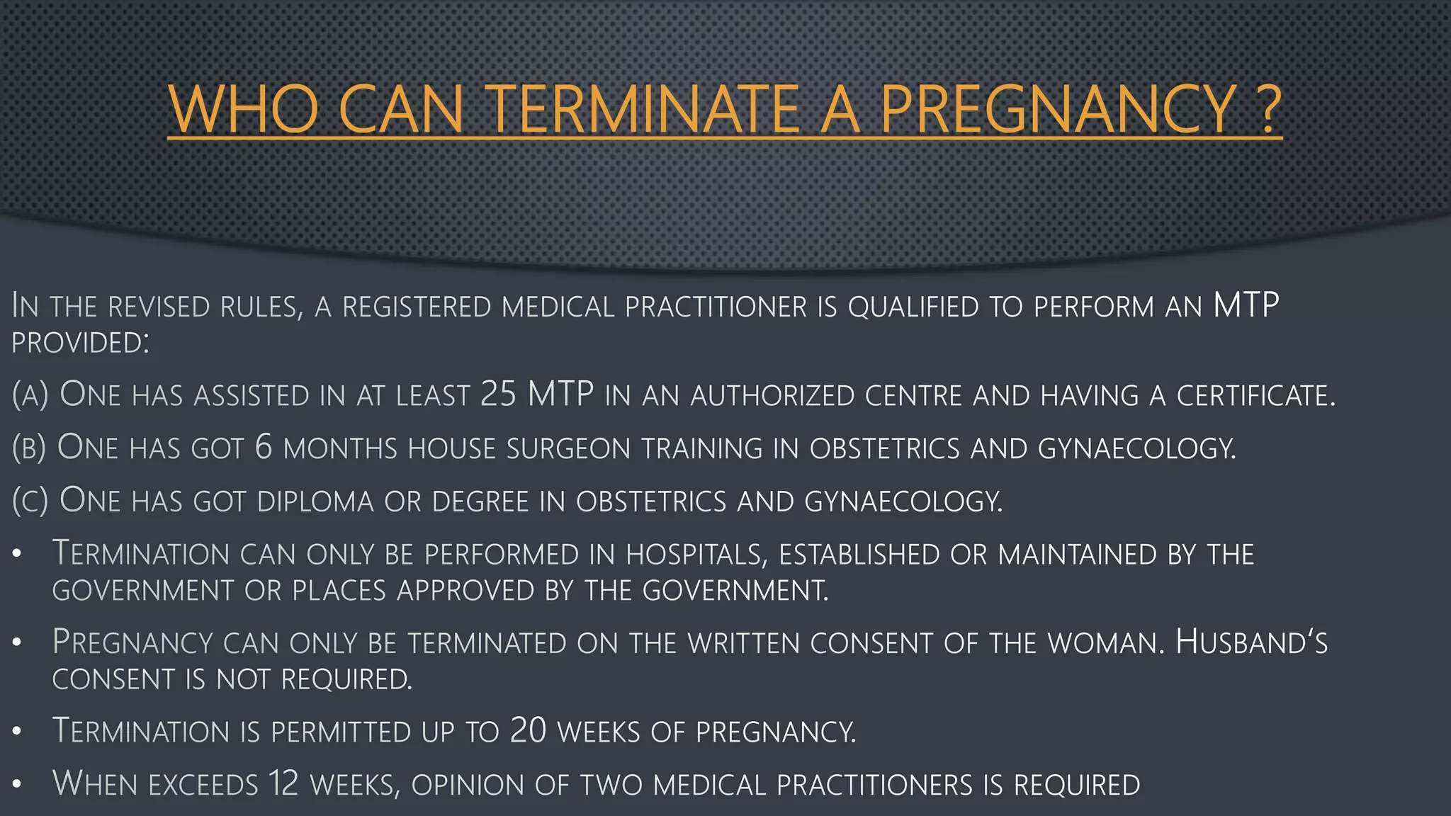 Medical termination of peregnancy mtp act 1971 | PPT