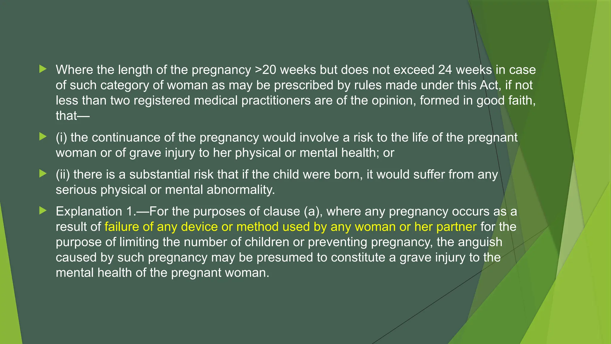 MEDICAL TERMINATION OF PREGNANCY- ACTS, METHODS &.pptx