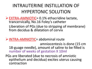 Medical termination of pregnancy in second trimester | PPTX