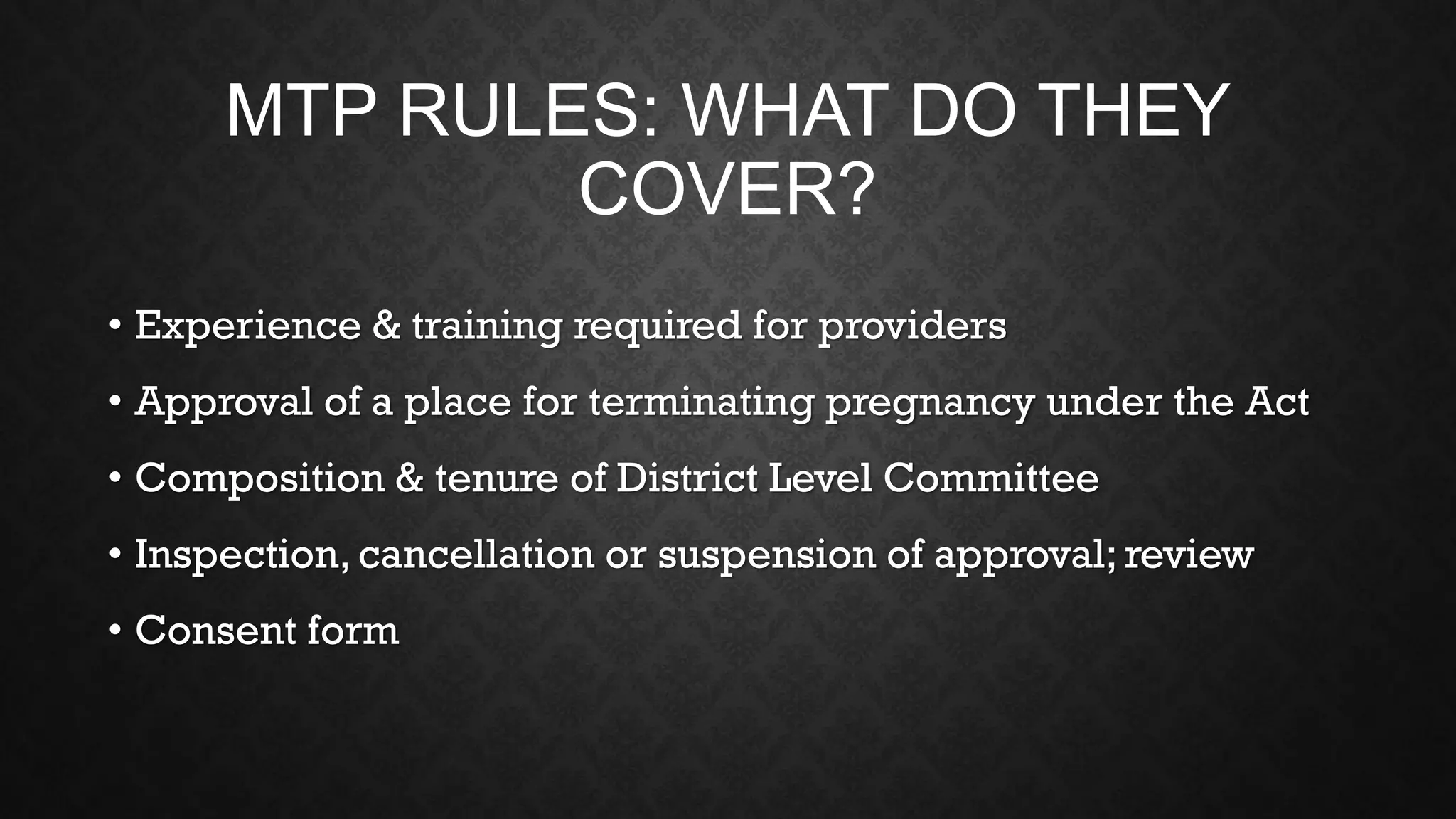 Medical Termination of Pregnancy Act | PDF | Pregnancy | Reproductive ...