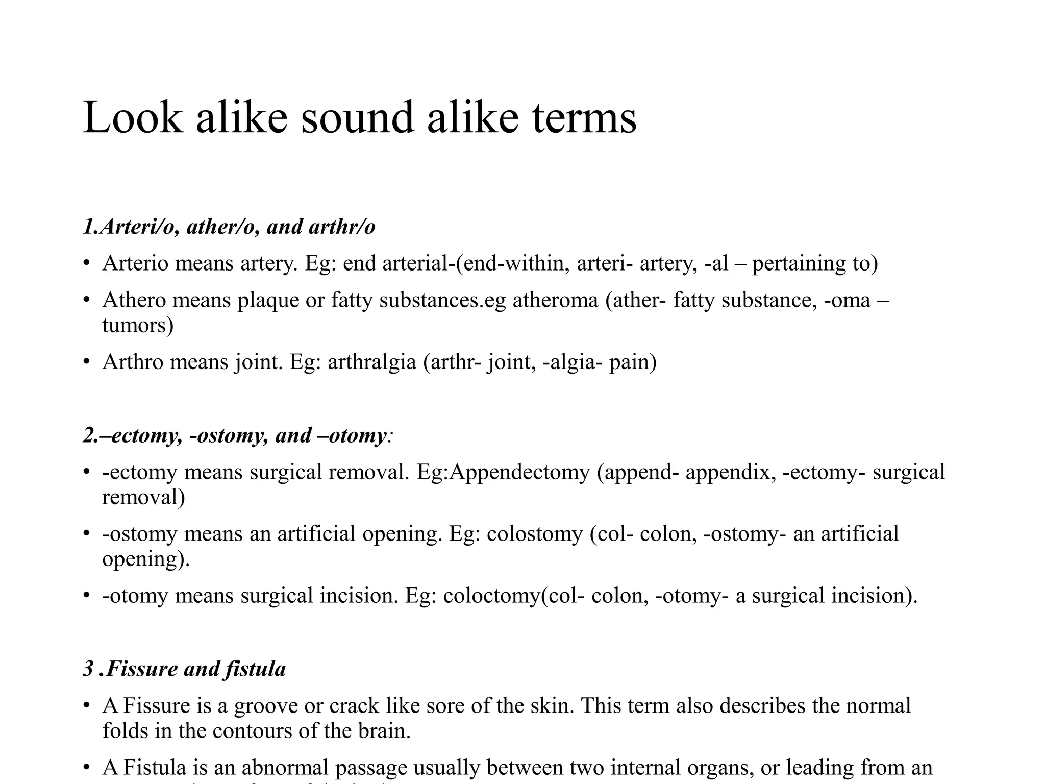 Medical terminologies used in clinical settings ppt | PPTX