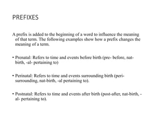 Medical terminologies used in clinical settings ppt | PPTX