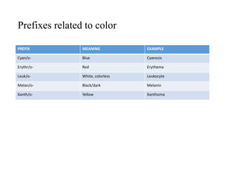 Medical terminologies used in clinical settings ppt | PPTX