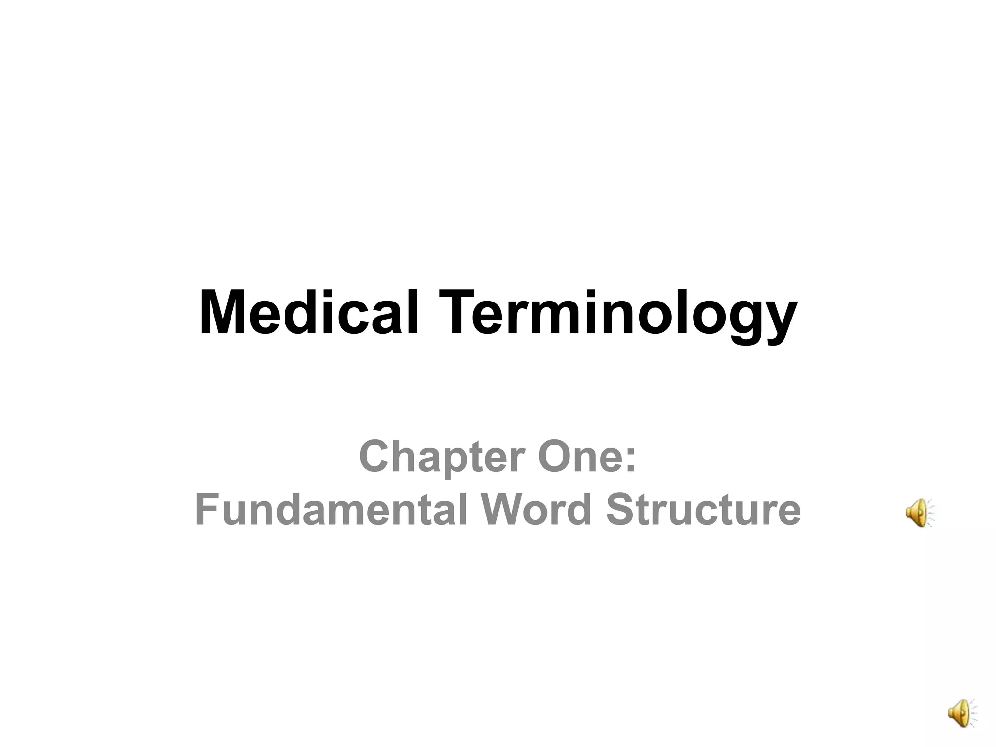 Medical Terminology | PPTX