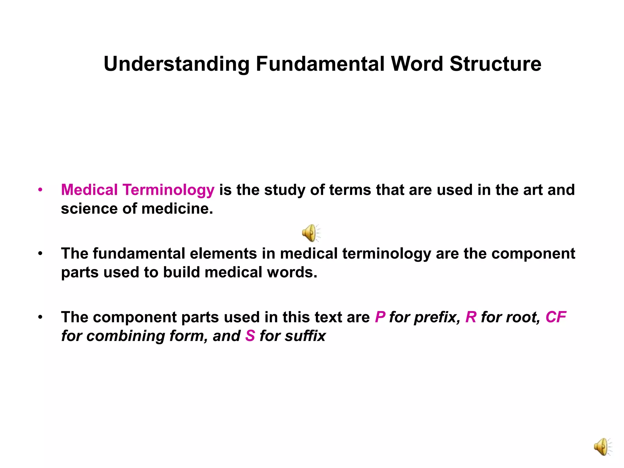 Medical Terminology | PPTX